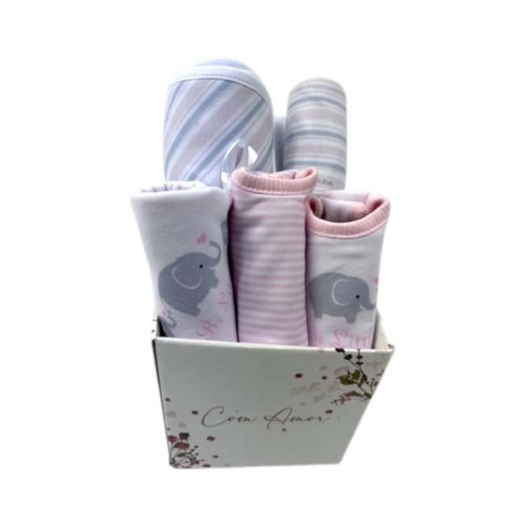 Kit Mimo Bebê Rosa | Cestas Michelli