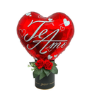 Box Premium Flores Love com Balão de Coração | Cestas Michelli