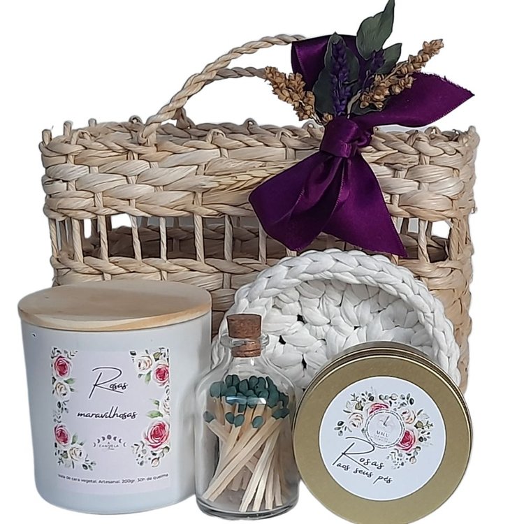 Kit Rosas Aos Seus Pés | Cestas Michelli
